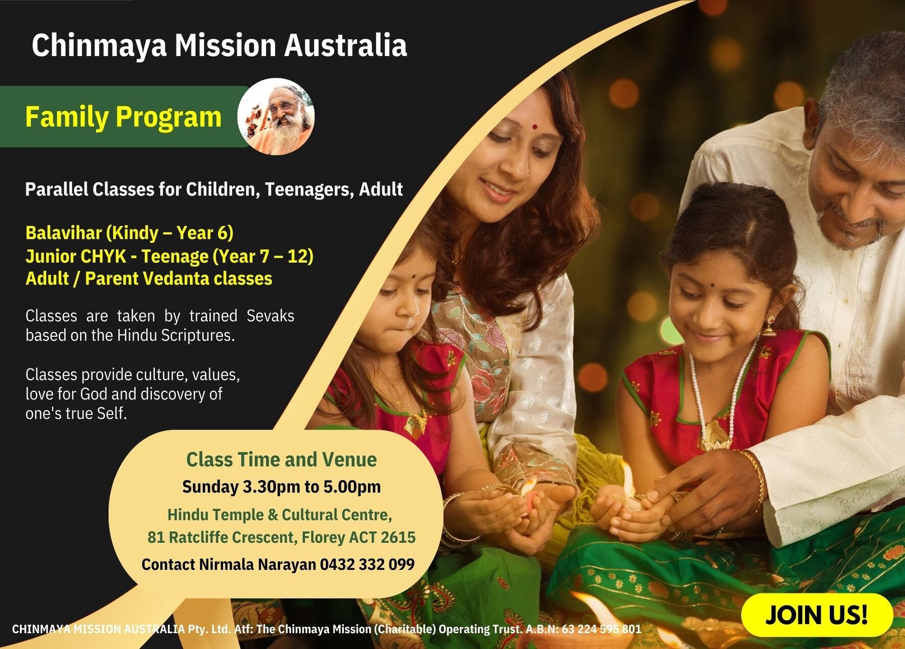 Canberra classes – Chinmaya Mission Australia