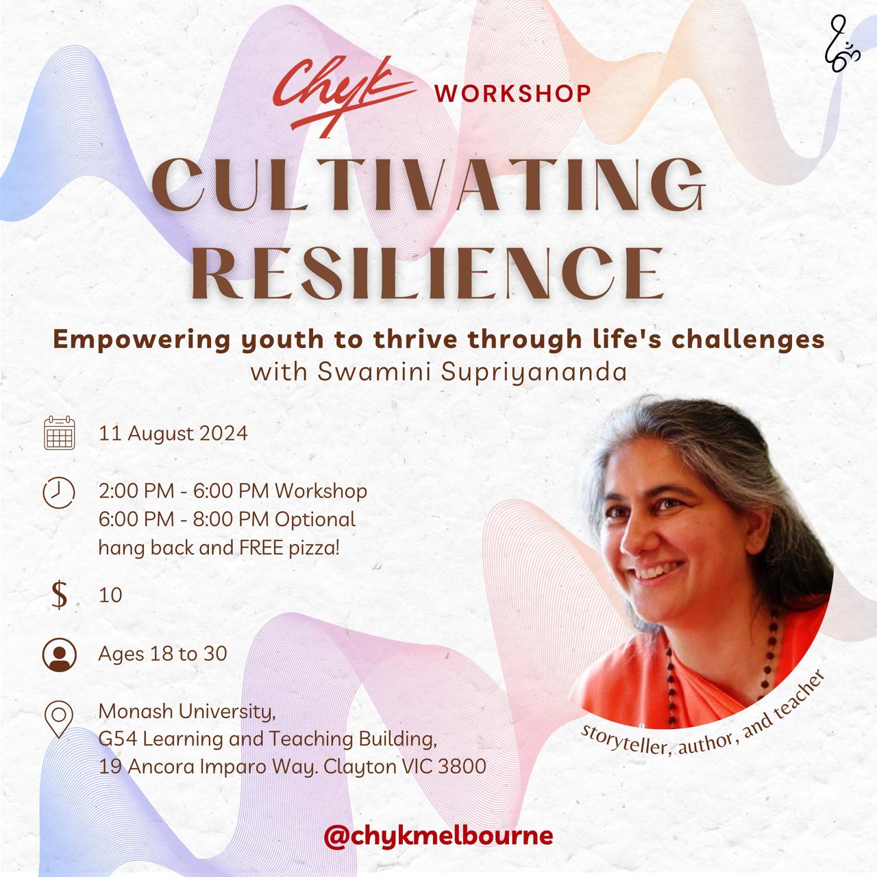 Melbourne - CHYK Workshop Cultivating Resilience – Chinmaya Mission ...