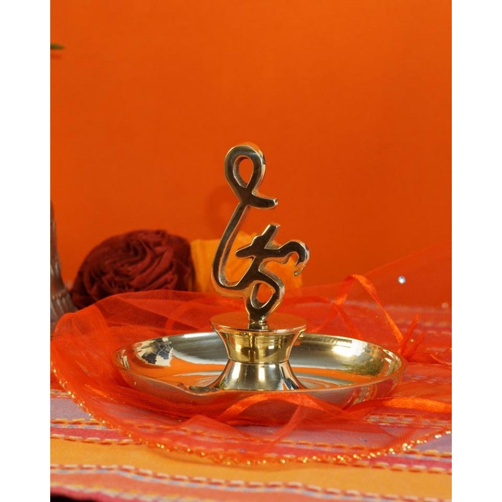 Om Diya: Medium 3.5"x4.5" – Chinmaya Mission Australia